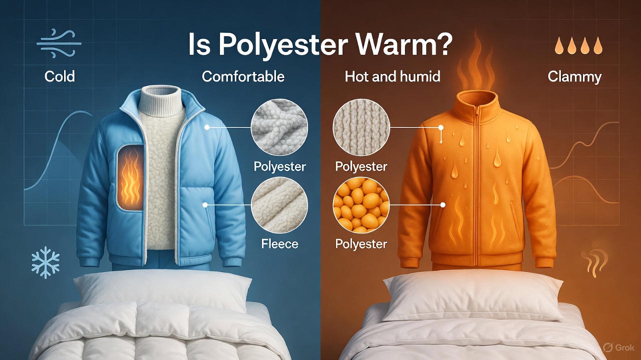 is polyester warm? | (When it is and when it isn't)
