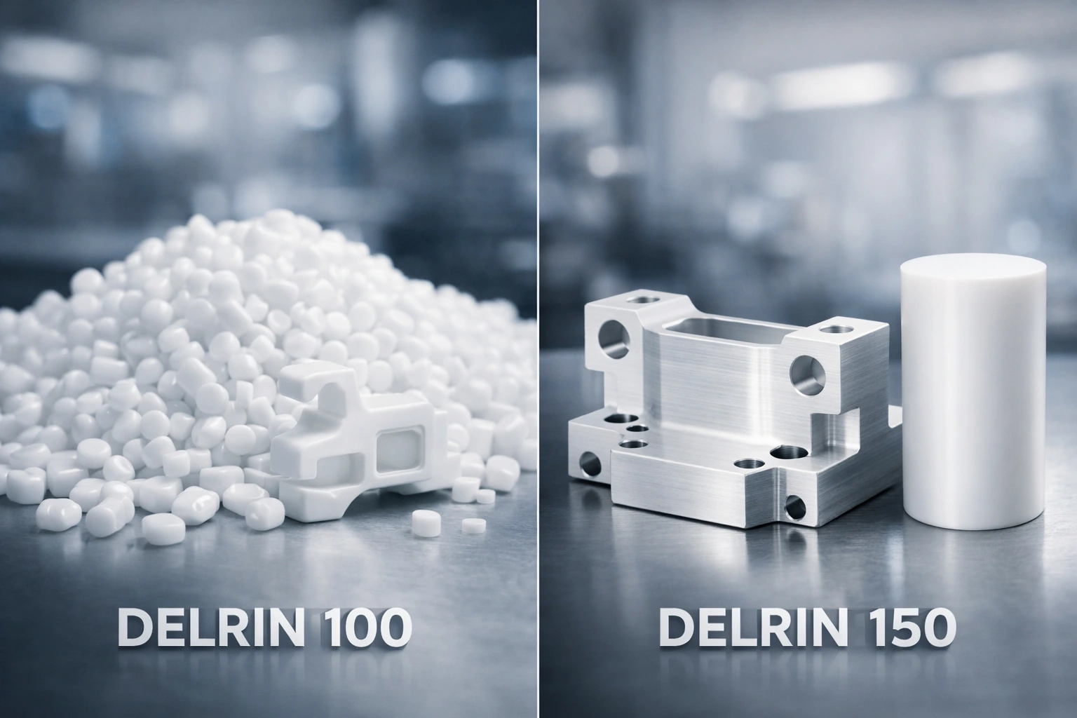 Delrin 100 vs. 150 | Machining and Molding Selection Guide